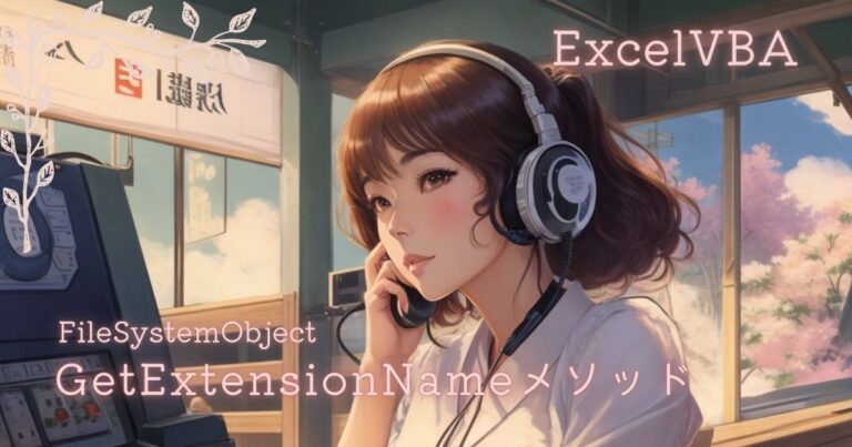 VBA｜GetExtensionNameメソッド(ファイルシステムオブジェクト) | Meowのオフィスノート